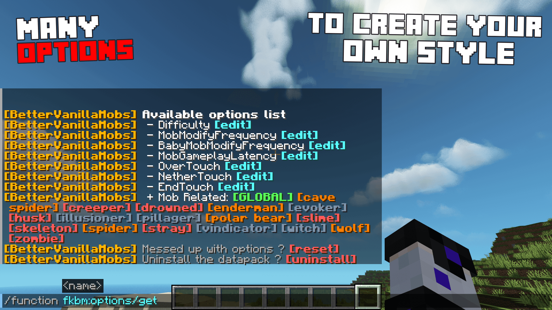 Better Vanilla Mobs - FunkyToc's Dimension